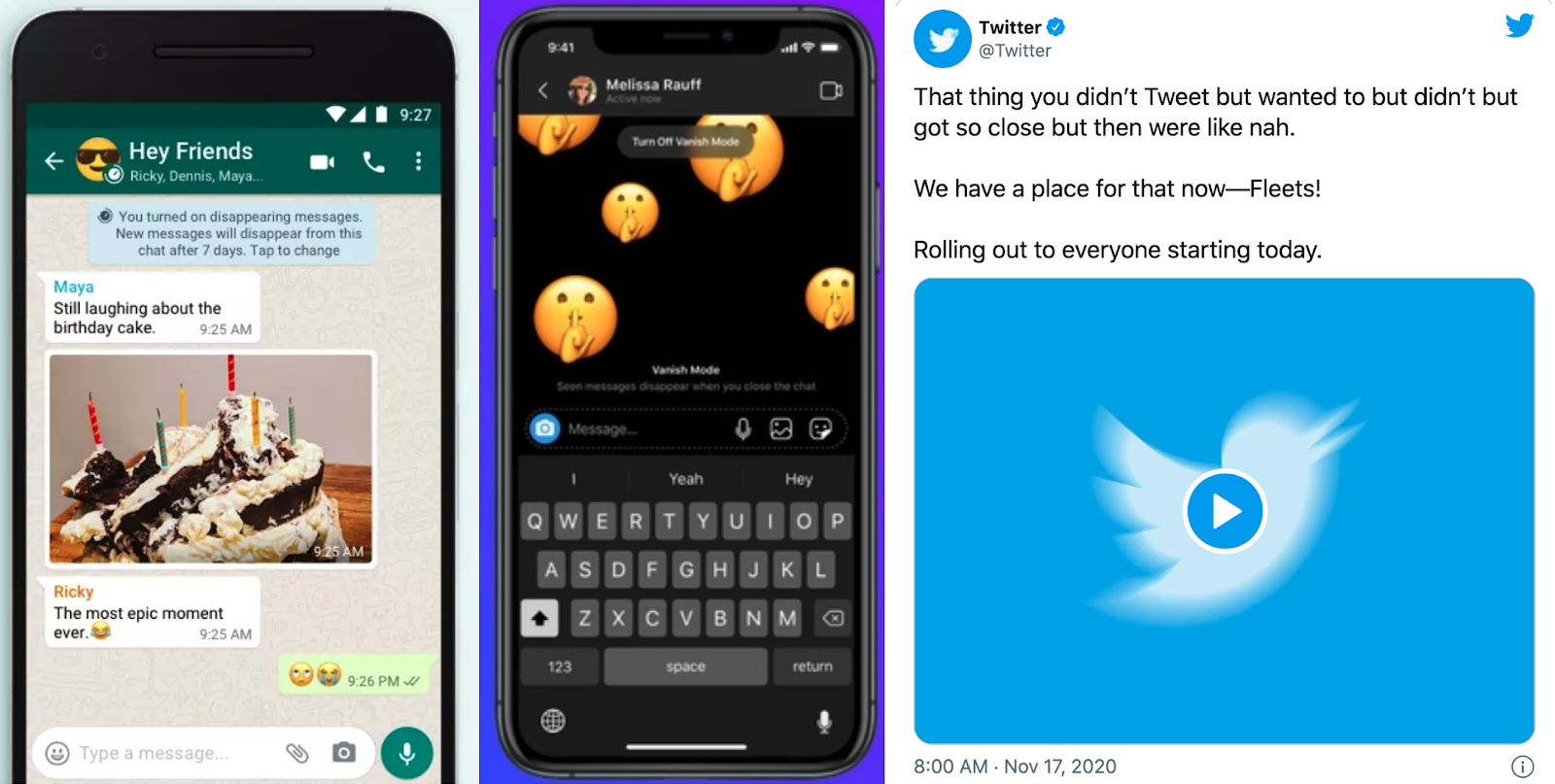 Ephemeral Messaging: Good for Users, Bad for Social Media Monitoring